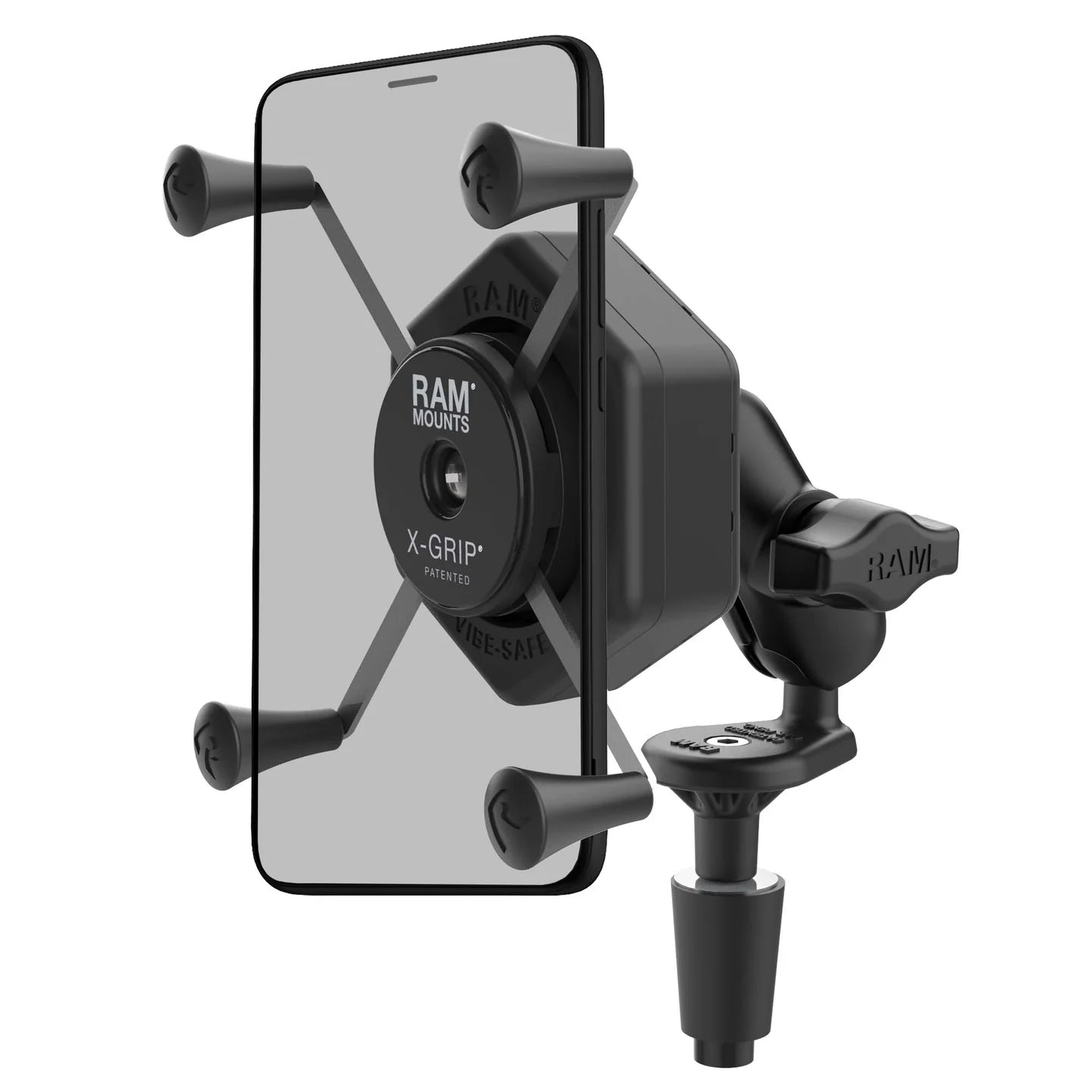 RAM MOUNTS | RAM X-Grip Large Phone Mount with Vibe-Safe & Fork Stem B