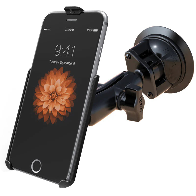 RAM MOUNTS | RAM Twist-Lock Suction Cup Mount for Apple iPhone Xs Max,