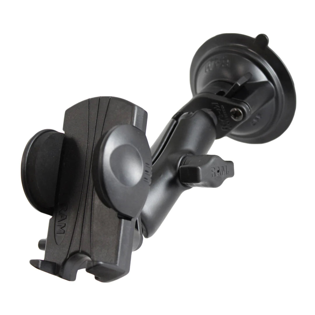 RAM MOUNTS | RAM Twist-Lock Suction Cup Mount with Universal Phone Hol